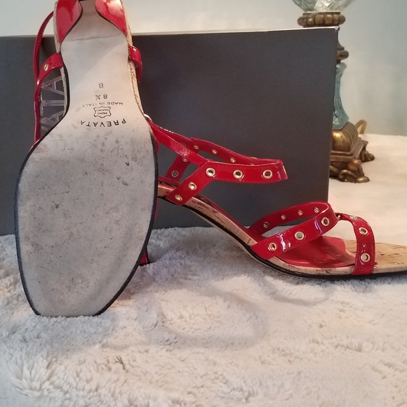 Prevata | Shoes | Red Patent High Heeled Sandal | Poshmark